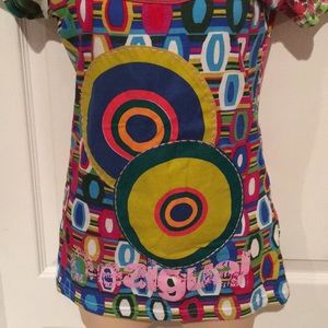 Desigual | Tops | Vintage Desigual Scoop Neck Tee | Poshmark